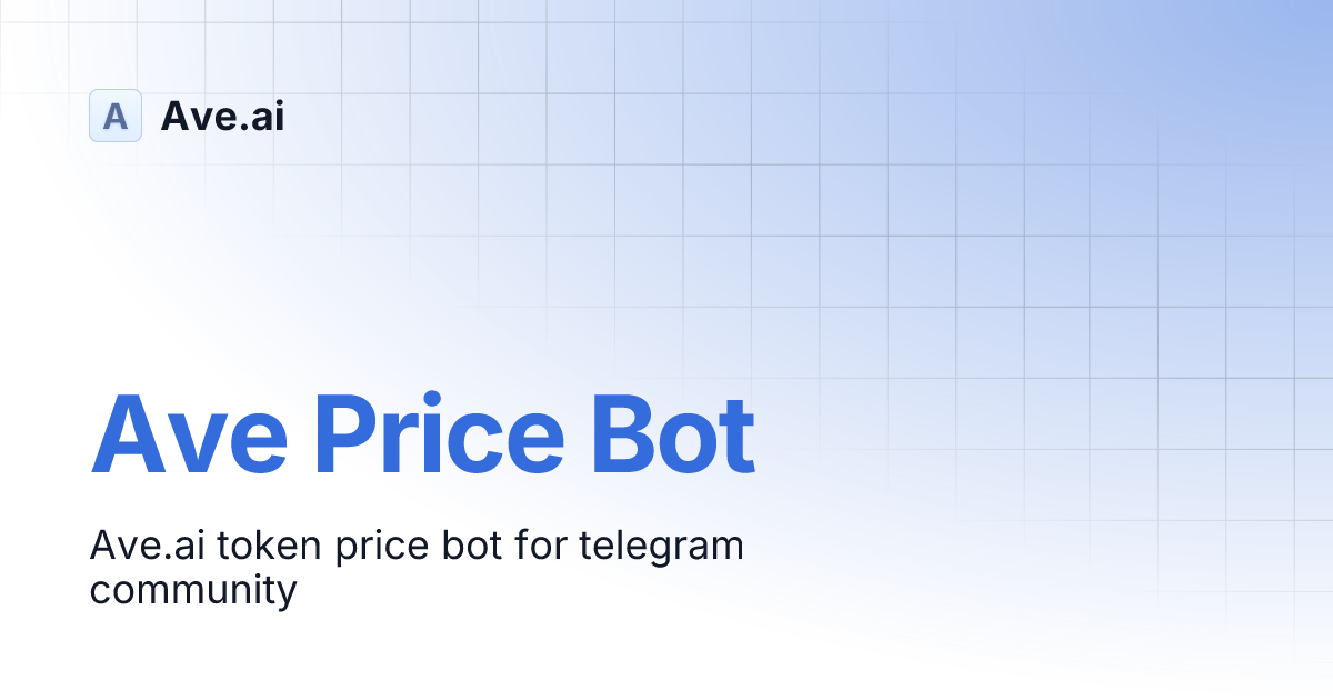 Ave Price Bot | Ave.ai
